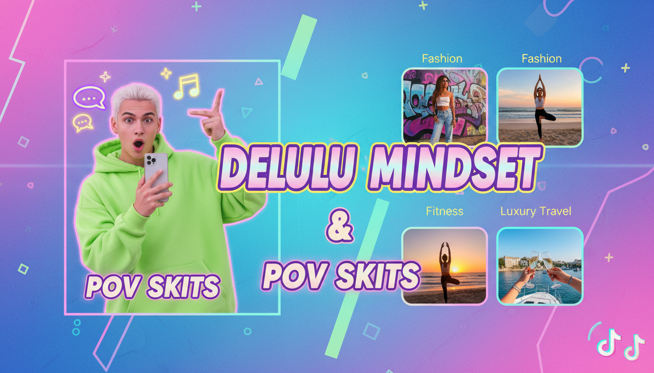How the Delulu Mindset and POV Skits Took Over TikTok Lifestyle Trends